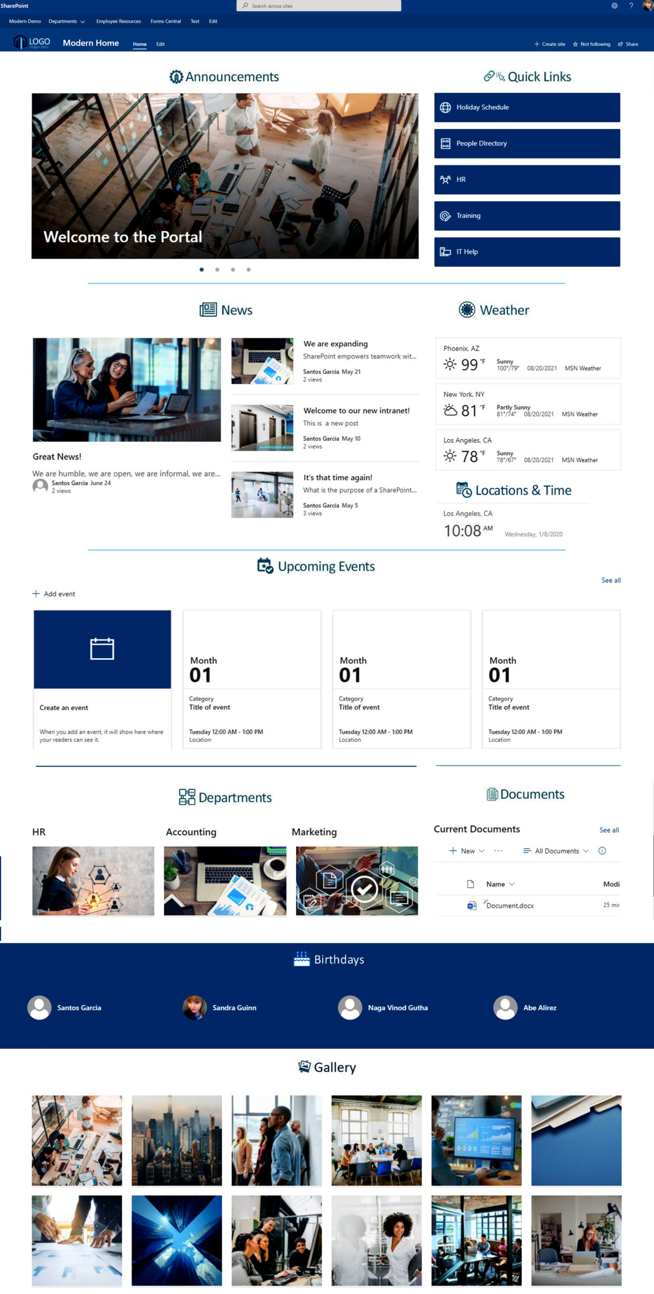Standard Intranet - SharePoint Teams Power Automate Microsoft 365 ...